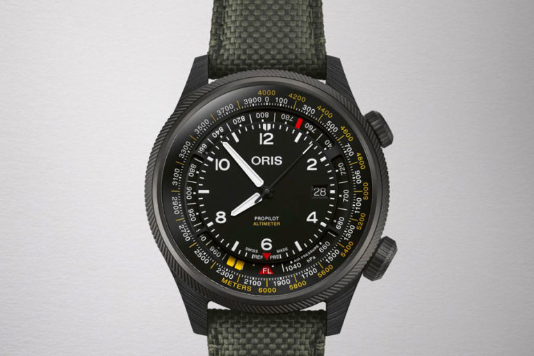 Oris perfectionne sa Propilot Altimeter avec de la fibre de carbone ...